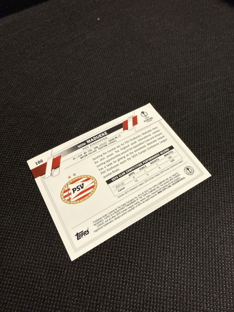 Topps UEFA Club competitions 22/23 Madueke pink sparkle (Gebraucht) in ...