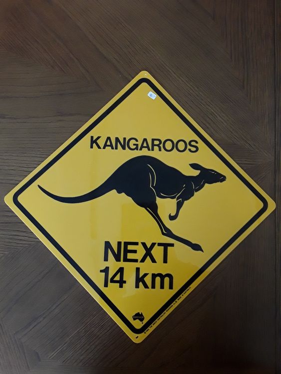 Kangaroo Road Sign 38cm x 38cm | Kaufen auf Ricardo