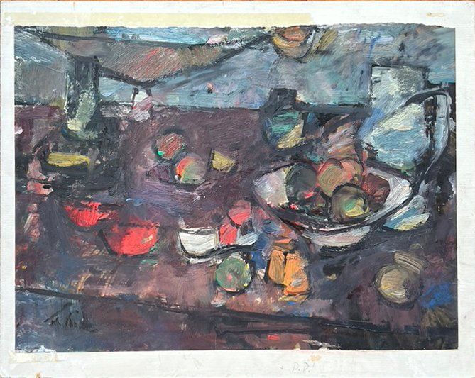 Walter Emil Müller. Stilleben. Öl auf Pavatex (Gebraucht) in Zumikon für CHF 220 – mit Lieferung ...