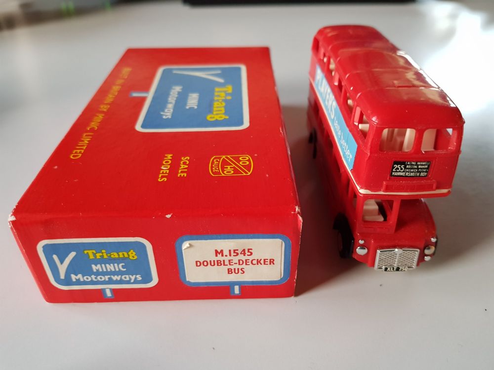 Bus double M1545 Tri-ang Minic Motorways 1964 (Neu und originalverpackt ...