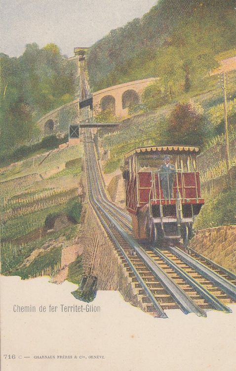 Territet VD - Chemin der fer TERRITET-GLION ca. 1900 (Gebraucht) in ...