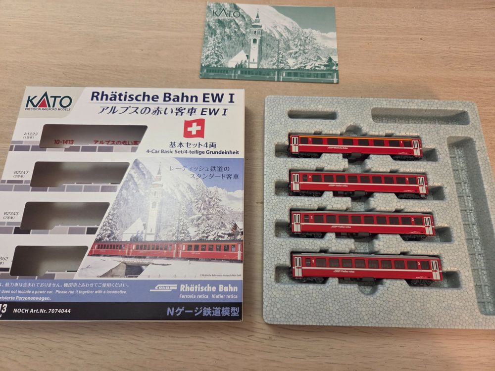 Kato N 10-1413 Set Rhätische Bahn EW I (Neu und originalverpackt) in St ...