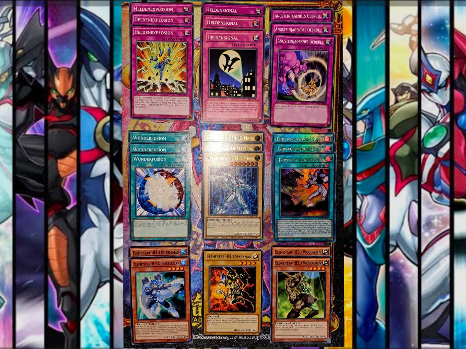 Yugioh Sammlung ElementarHeld Deck Core 23Karten Set 1von15 (Neu und ...