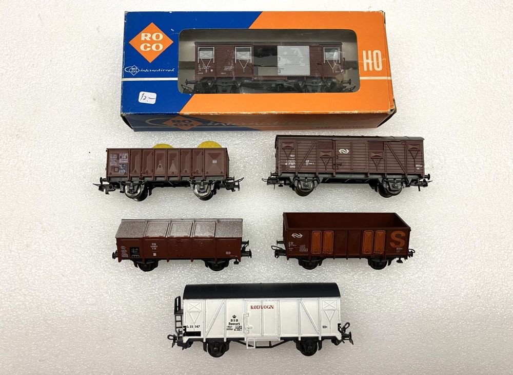 Roco/Liliput H0= 6x Güterwagen SBB DSB Danmark NS Holland DB (Gebraucht ...