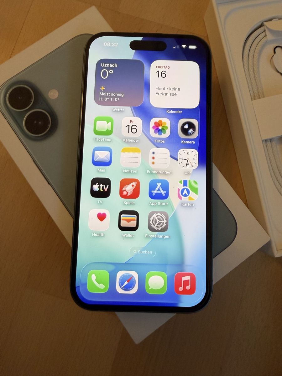 Wie neu iPhone 16 128gb Teal (Neu (gemäss Beschreibung)) in Uznach für ...