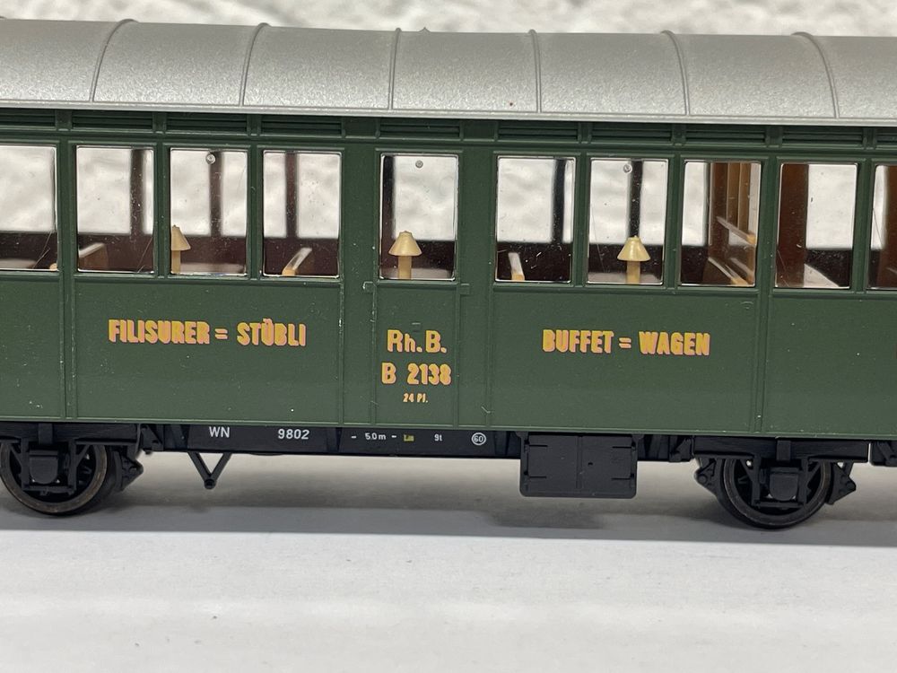 Bemo 3232 148 RhB Buffetwagen Filisurer Stübli H0m (Gebraucht) in Wilderswil für CHF 59 – mit ...