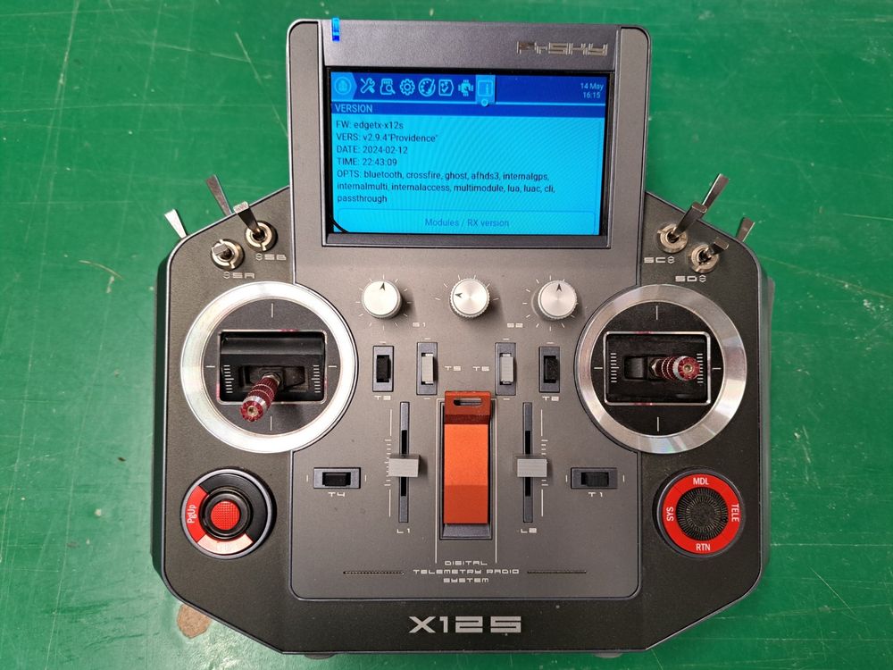 Fernsteuerung frsky X12S (ISRM) inkl. Koffer & Touchscreen (Gebraucht ...