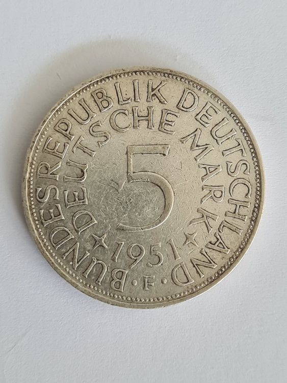 5 Deutsche Mark Silber 1951 | Kaufen auf Ricardo