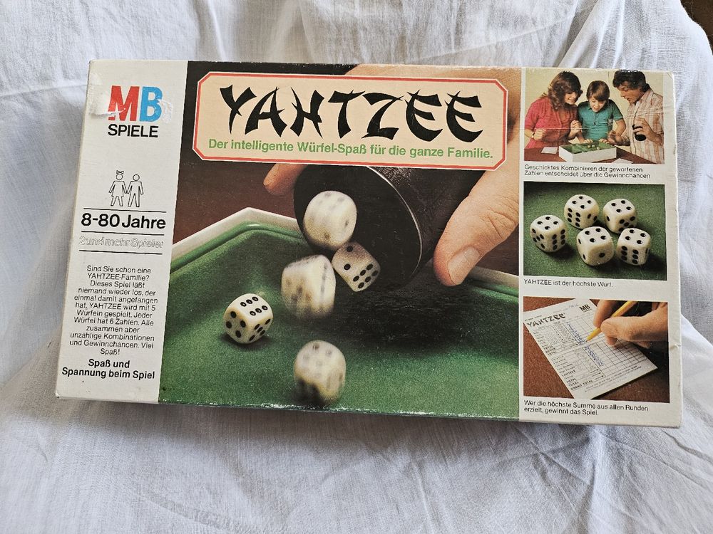 Jeu de dés Yahtzee MB complet vintage (1982) (Gebraucht) in La Joux FR ...