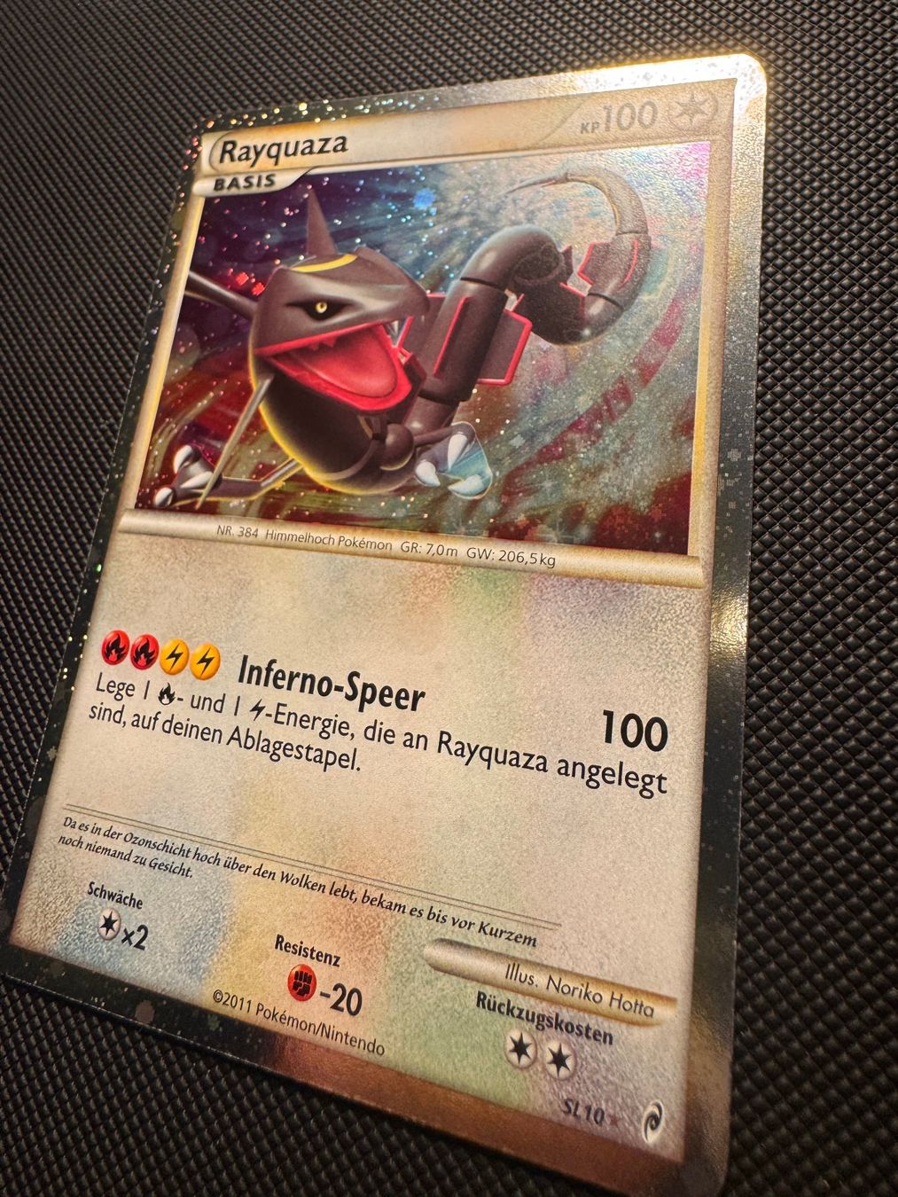 Pokemon Shiny Rayquaza SL10 Ruf der Legenden DE (Gebraucht) in Binz für ...