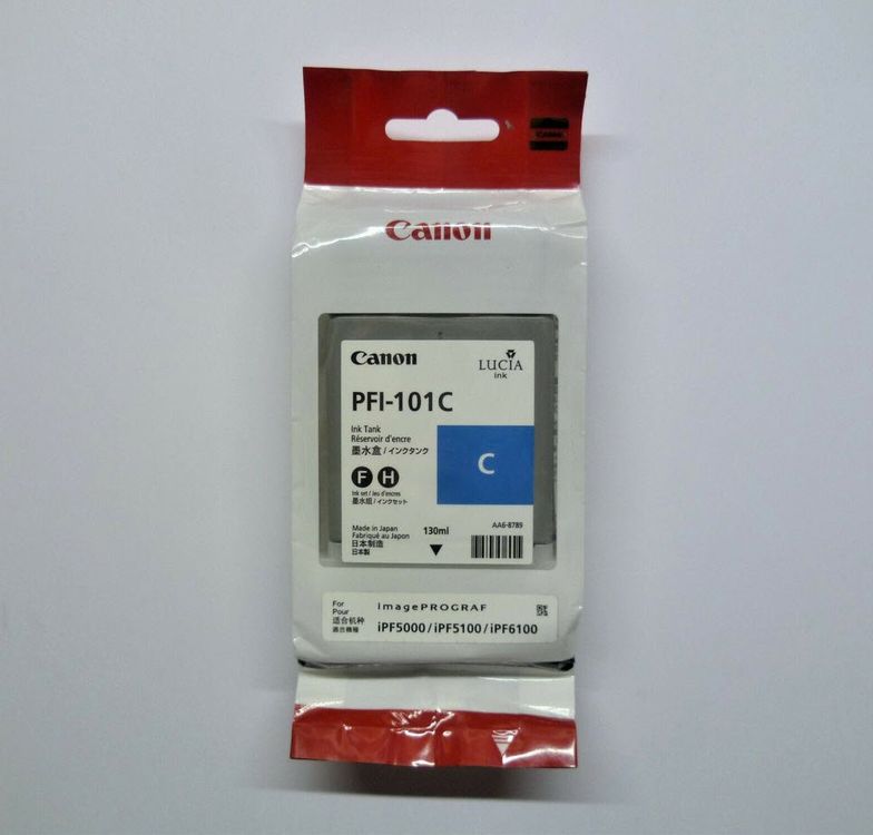 Canon iPF500, iPF5000/iPF6000/iPF6200 cyan Patrone, PFI-101C (Neu und originalverpackt) in ...