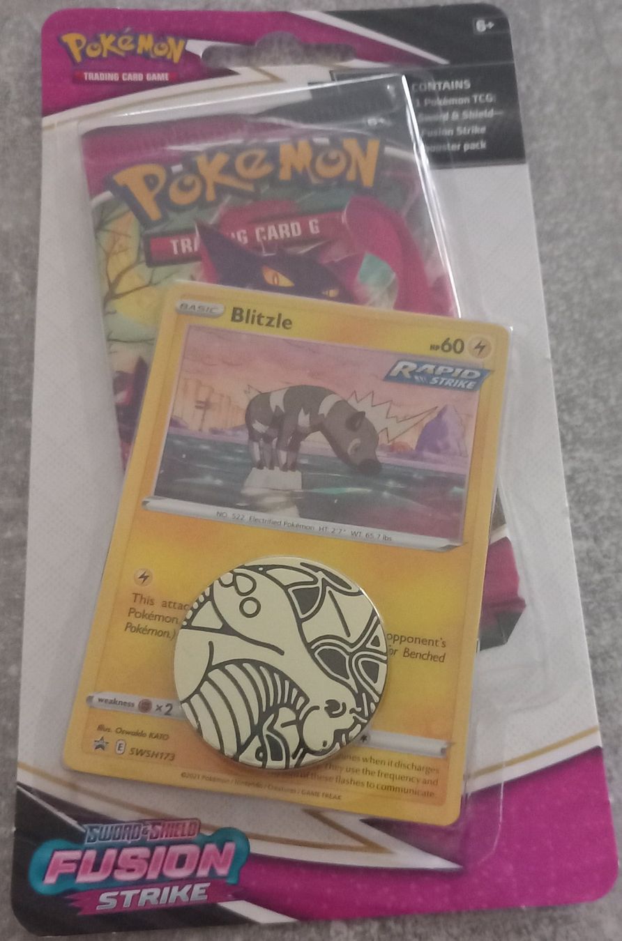 Pokemon Fusionsangriff 1er Blister mit Münze (Neu und originalverpackt ...