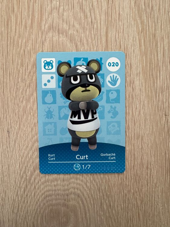 Animal Crossing Amiibo Karte Kurt Nr. 020 (Neu (gemäss Beschreibung)) in Rheineck für CHF 3 ...