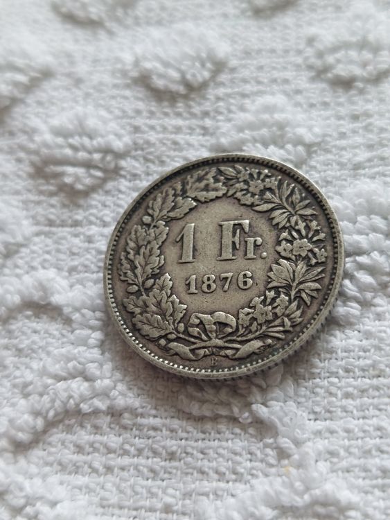 Silbermünze 1Fr. 1876 Schweiz | Kaufen auf Ricardo