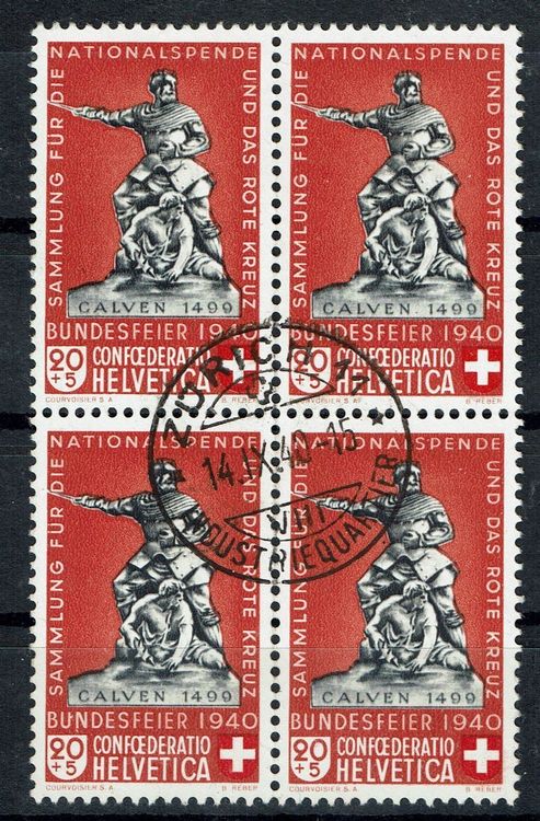 359/Pro Pat B7 bloc de 4 oblit.Zürich 11 (Gebraucht) in Neuchâtel für CHF 80 – mit Lieferung auf ...