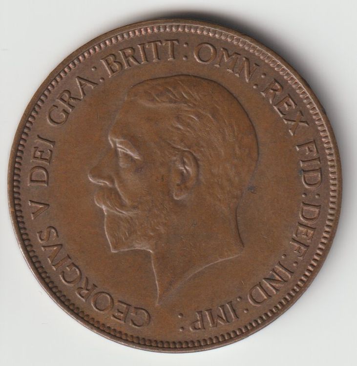 1936 One Penny Bronze Münze George V GB (Gebraucht) in Baden für CHF 10 ...
