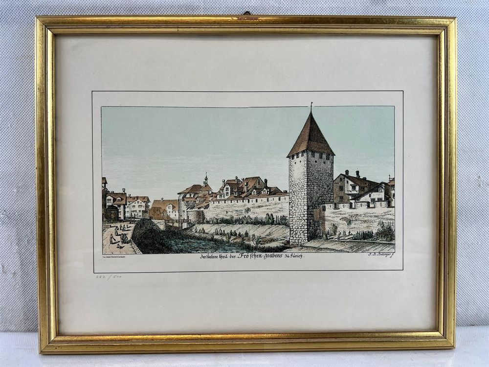 Alte Kolorierte Zürich Litho (Gebraucht) in Neuhausen am Rheinfall für CHF 10 – mit Lieferung ...