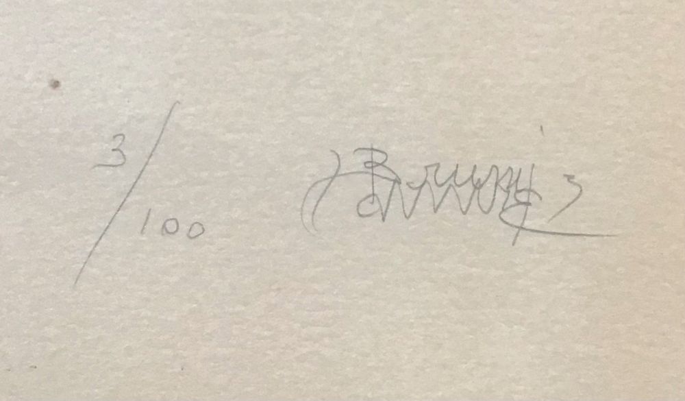 Bruno BRUNI (1935) Grosse Lithographie Handsigniert | Kaufen auf Ricardo