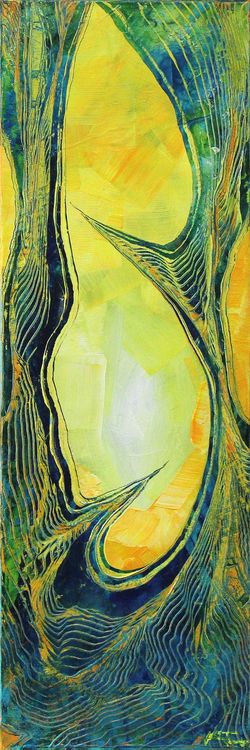 Gemälde UNDERWATER FOREST Kunst Bilder Malerei, J. Fernandez (Neu und originalverpackt) in ...