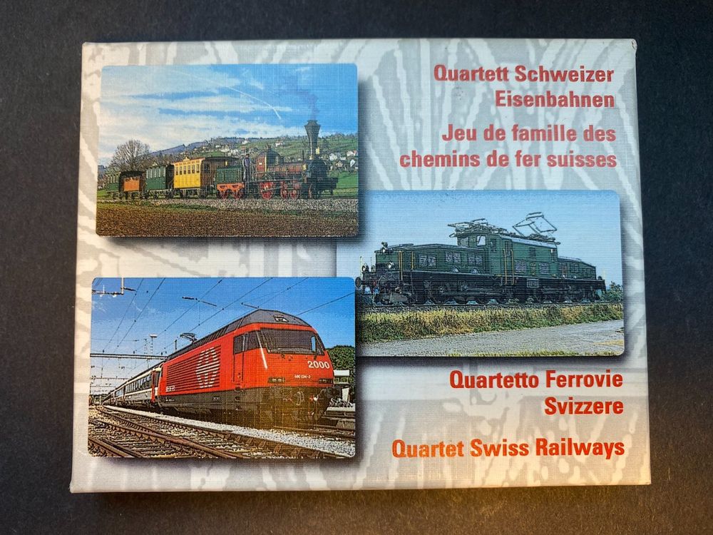 Quartett Geschichte Schweizer Eisenbahnen 68 Spielkarten (Gebraucht) in Spiez für CHF 9.9 – mit ...