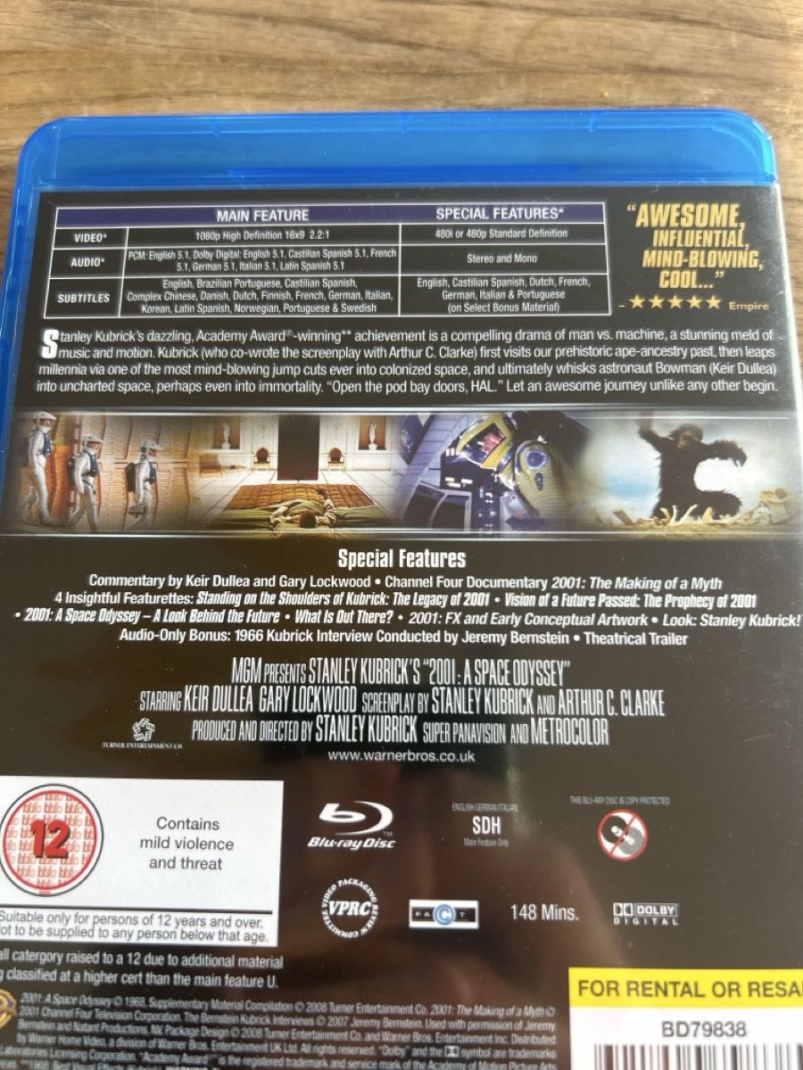 2001: A Space Odyssey - Stanley Kubrick Blu-Ray Edition (Gebraucht) in ...