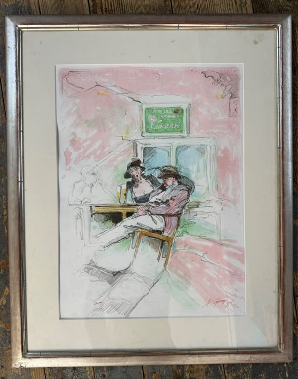 Aquarell Hand signiert Bild (Gebraucht) in Schlieren für CHF 43 – mit Lieferung auf Ricardo kaufen