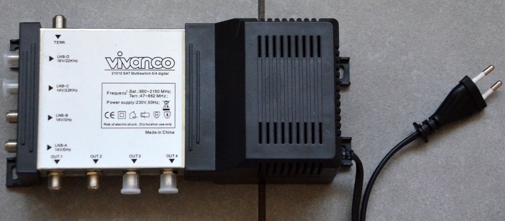 Vivanco 21010 SAT Multiswitch 5/4 Digital (Gebraucht) in Collonges für ...