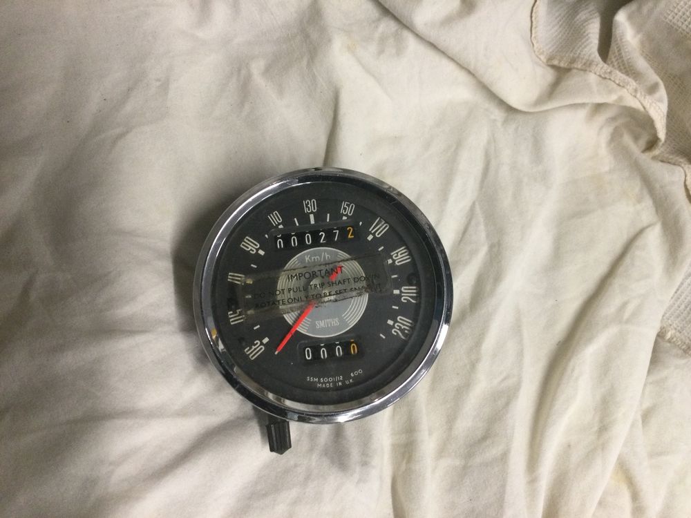 Smith Grey Face 230 km/h Tacho NOS (Neu (gemäss Beschreibung)) in für ...
