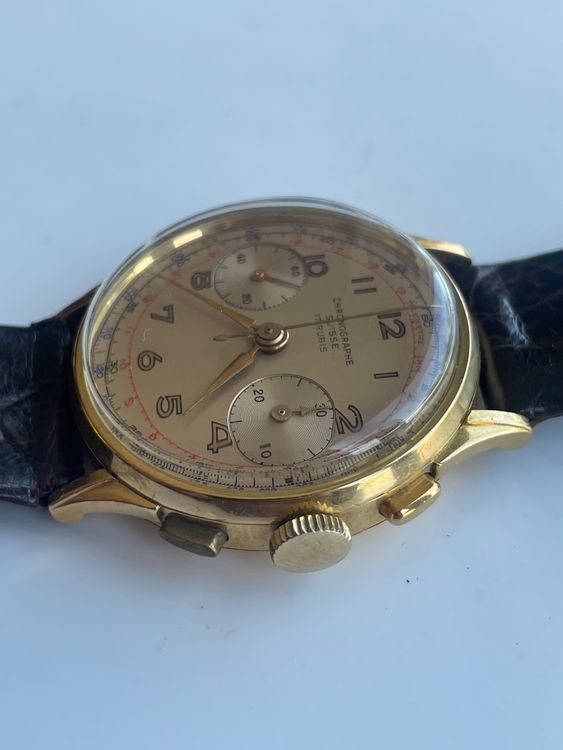 Chronograph Suisse 18k Gold | Kaufen auf Ricardo