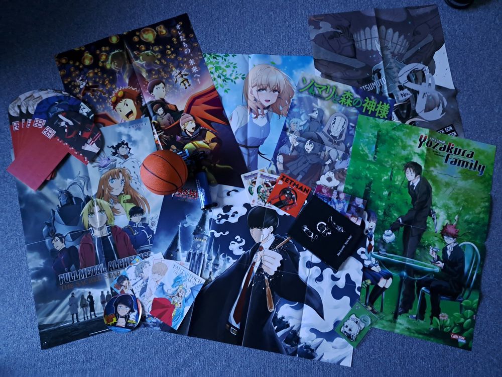 Anime/Manga Merch Set (Poster, Sticker, Acrylic Standee,...) (Gebraucht ...