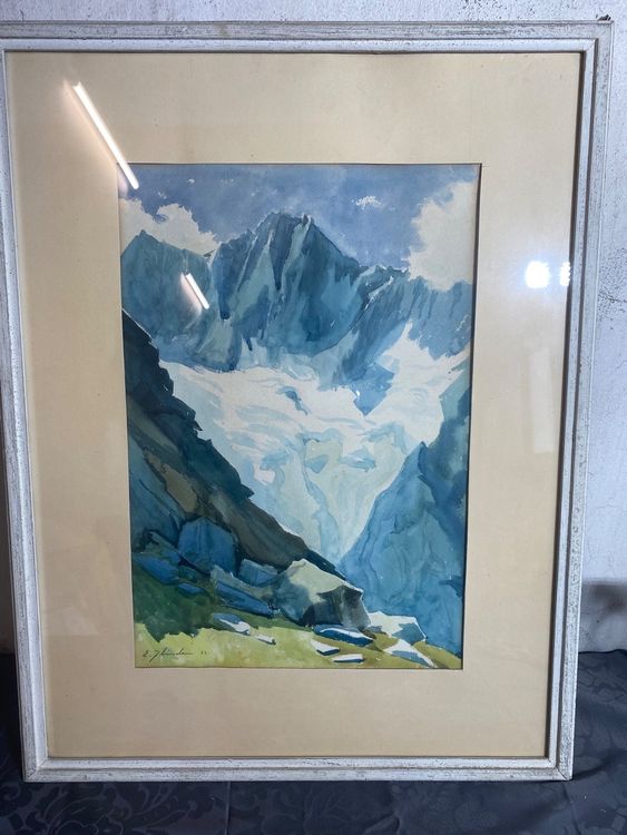 Ellis ZBINDEN (1921-2019) Peinture aquarelle signée | Kaufen auf Ricardo
