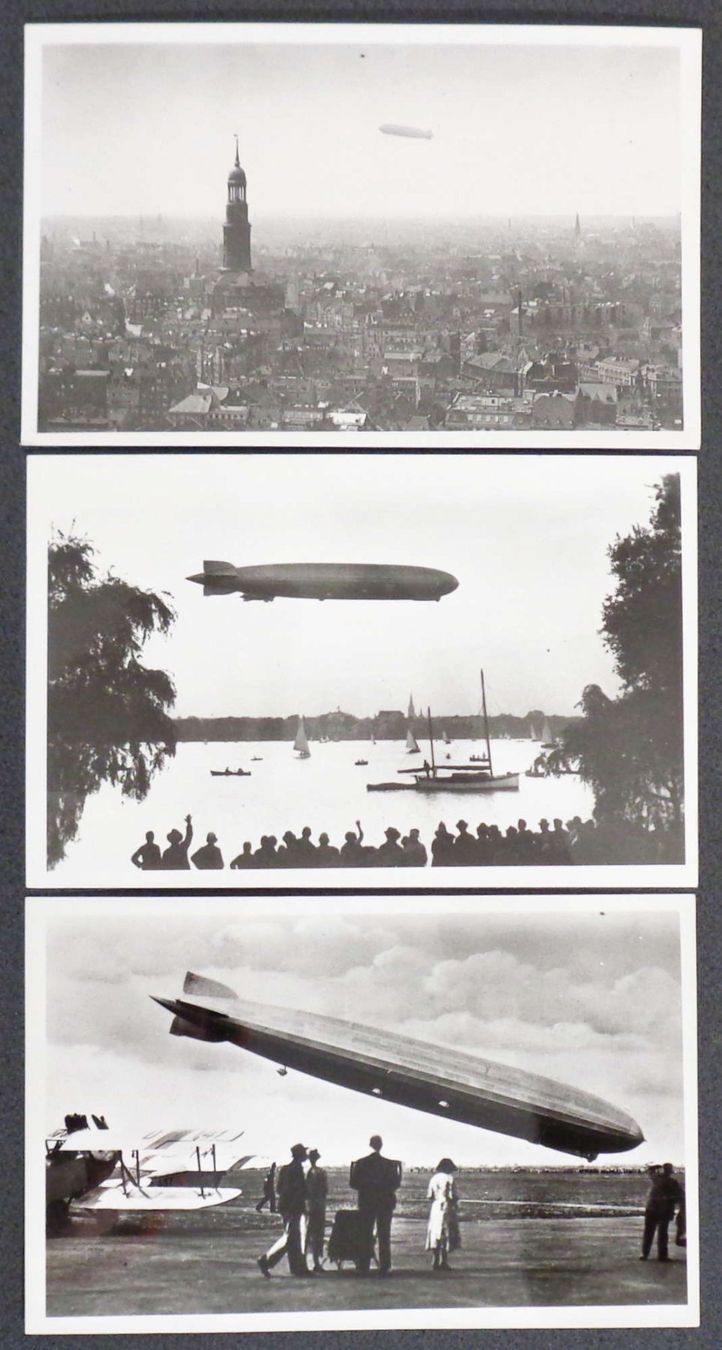 HAMBURG: Zeppelin LZ 127 über Hamburg, 30.9.1934, 6 Fotos (Gebraucht ...