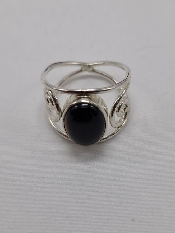 Bague en argent 925 / ONYX véritable | Kaufen auf Ricardo