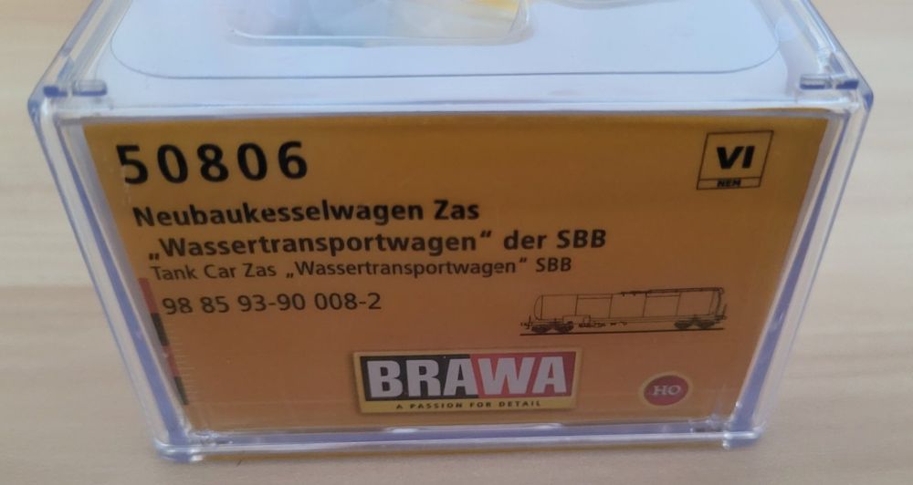 Brawa 50806 SBB CFF FFS Neubaukesselwagen Zas H0, DC (Neu und originalverpackt) in Bremgarten AG ...