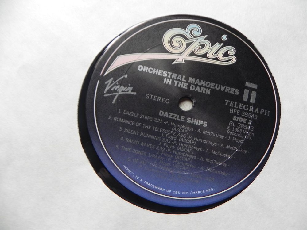 LP brit. New Wave Synth Pop Band OMD 1983 Dazzle Ships (Gebraucht) in ...