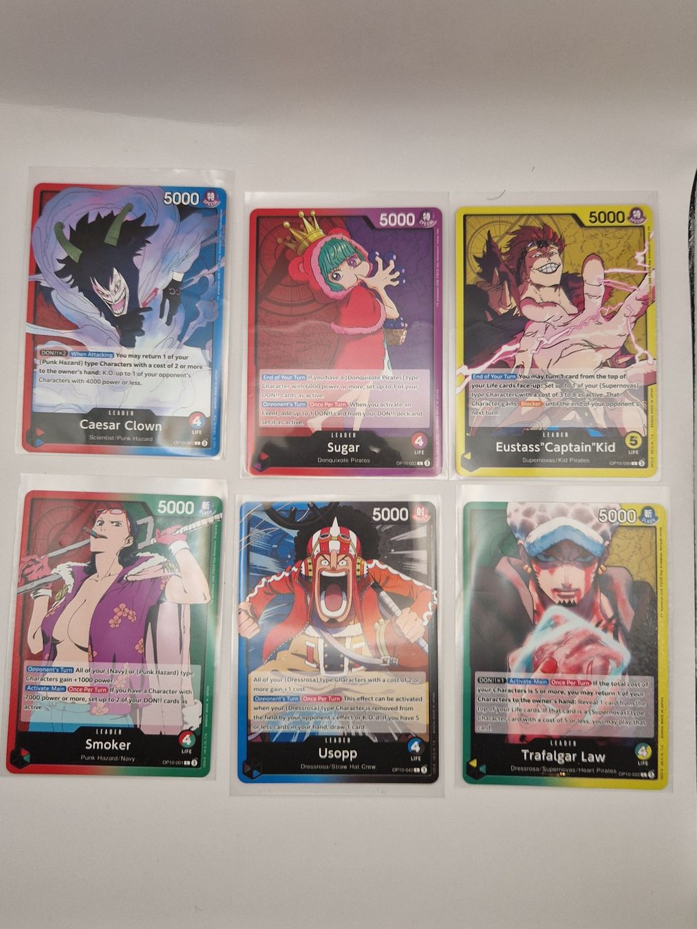 One Piece TCG Lot 1: OP-10 Leader Set (6 Karten) - English (Gebraucht ...