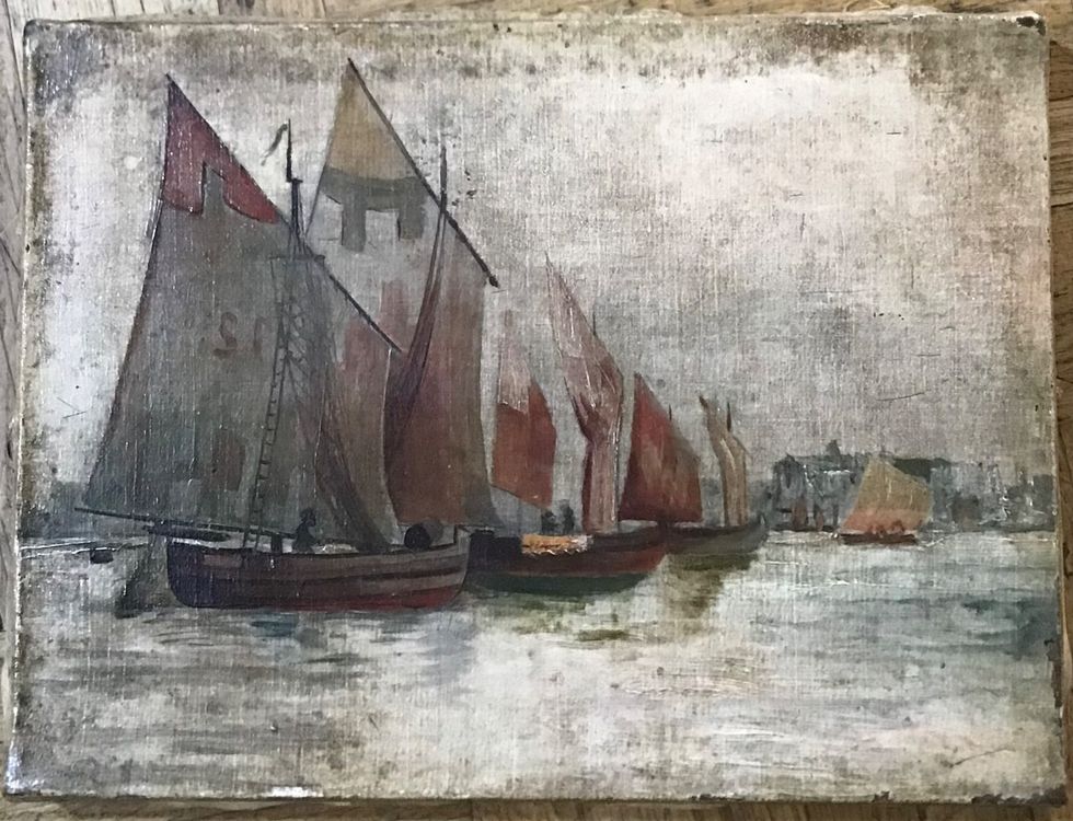 Antike Gemälde mit Siegel Schiffe (Gebraucht) in Root für CHF 30 – mit Lieferung auf Ricardo kaufen