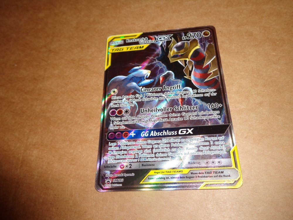 Pokemonkarte Knakrack & Giratina GX (Gebraucht) in Olten für CHF 10 ...
