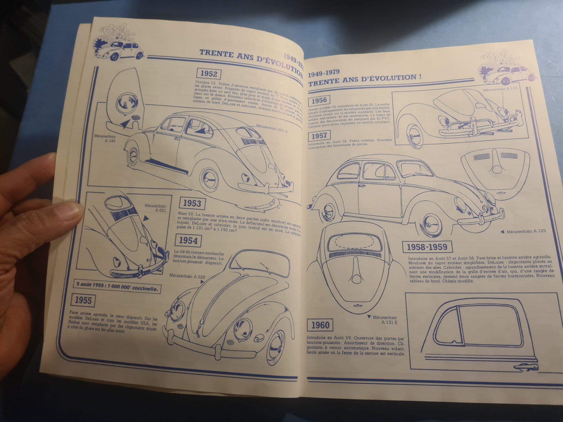 VW KAFER - VW COCCINELLE BROCHURE VINTAGE OLDTIMER (D'occasion) à ...