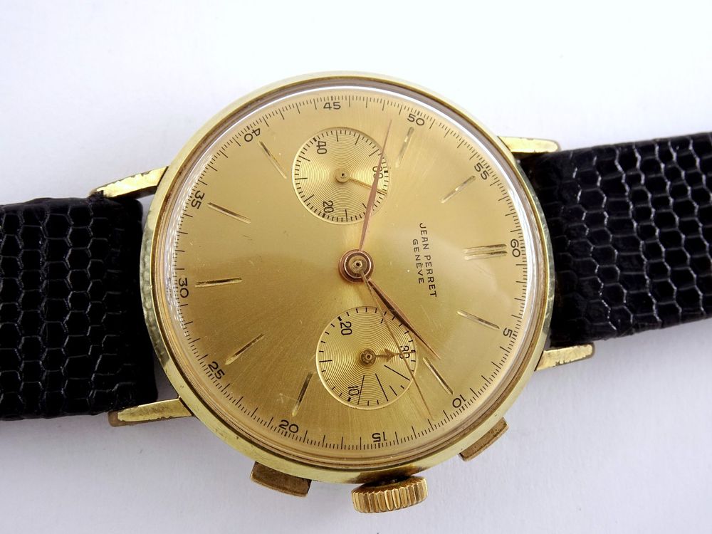 JEAN PERRET GENEVE 1950ER CHRONO HANDAUFZUG LANDERON 248 (Gebraucht) in ...