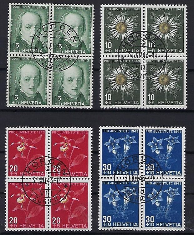 Pro Juventute 1943 Viererblocks 11175 | Kaufen auf Ricardo