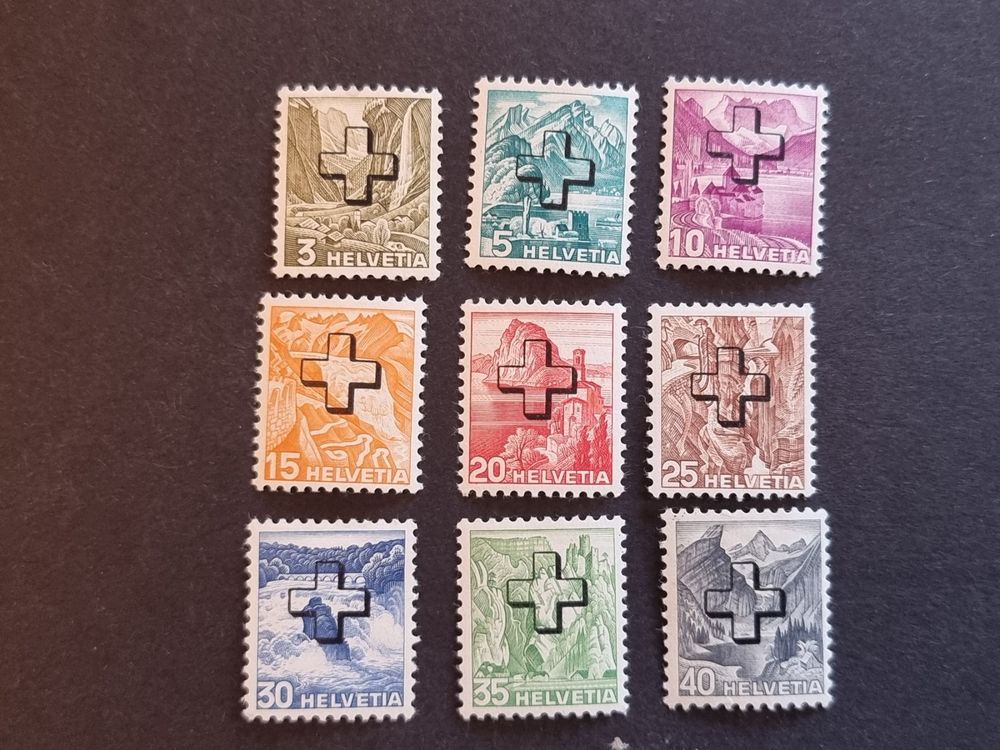 CH 1938 VERWALTUNGSM. (DII) Serie 28z-36z* SBK Fr. 150.-- (Neu (gemäss Beschreibung)) in Monte ...