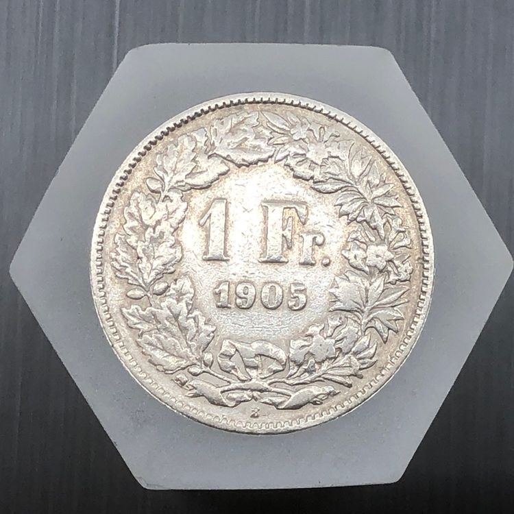 1.- 1905 Silber 1 Franken (Gebraucht) in Basel für CHF 10 – mit Lieferung auf Ricardo kaufen