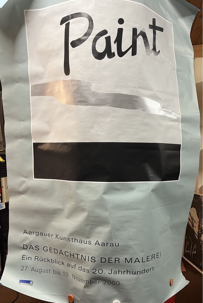 Kunsthaus Aarau PAINT 2000/90x120cm/Werbeplakat (Gebraucht) in hunzenschwil für CHF 30 – mit ...