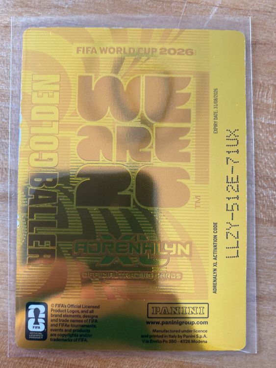 Panini FIFA World Cup 2026 Erling Haaland Golden Baller (Neu (gemäss ...