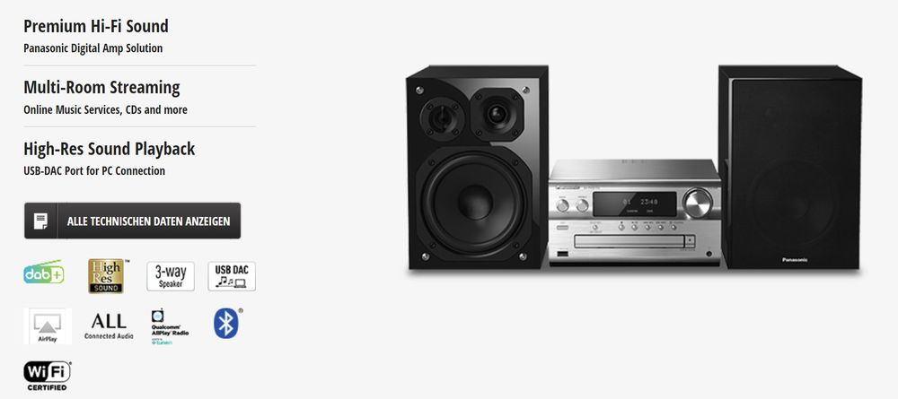 Top Mini HiFi Anlage - Panasonic SA-PMX152 (Gebraucht) in Otelfingen ...