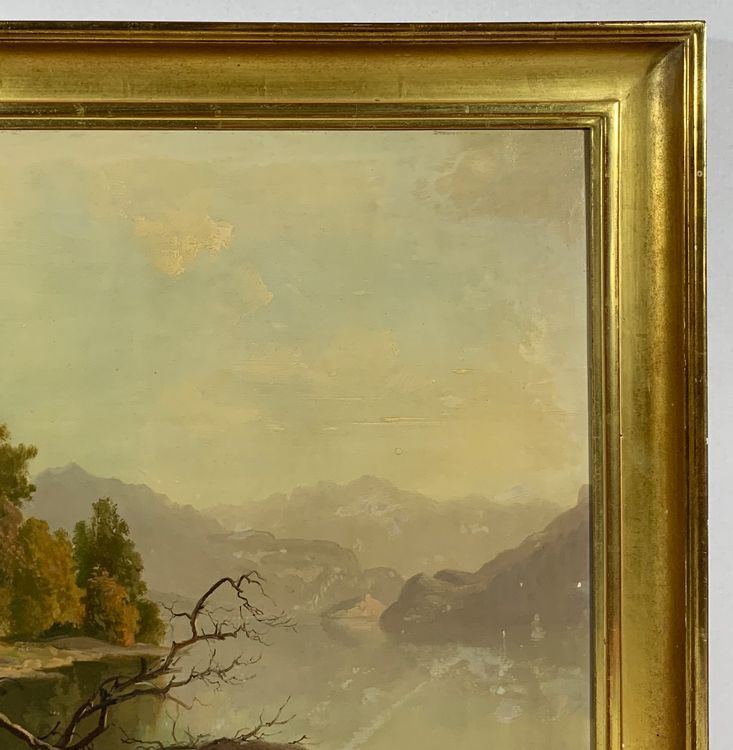 Carl Fuchs (1836-1886) grosses Bielersee Gemälde | Kaufen auf Ricardo