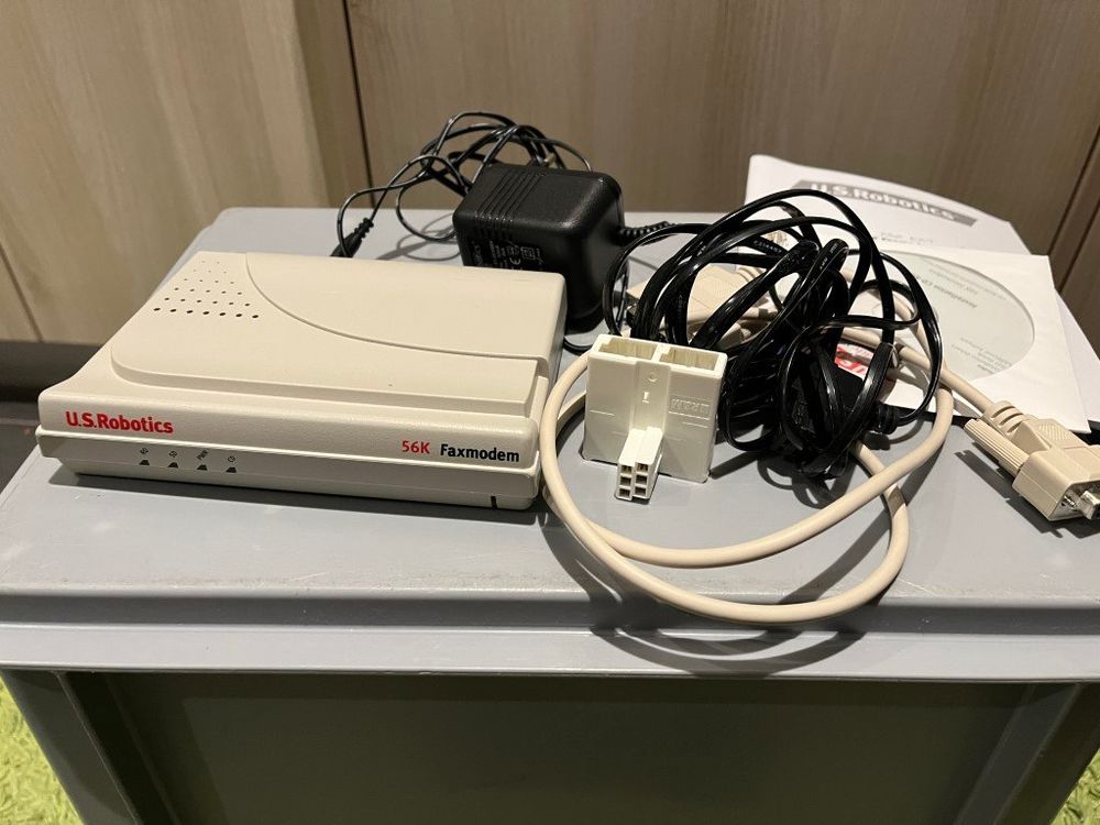56k Faxmodem U.S. Robotics Modem Retro PC komplett (Gebraucht) in ...