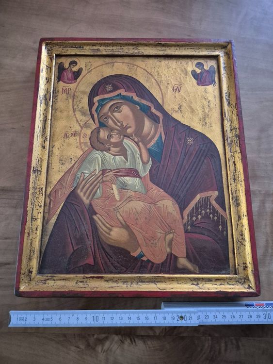 Ikone auf Leinwand und Holz (Gebraucht) in Bad Zurzach für CHF 39 – mit Lieferung auf Ricardo kaufen