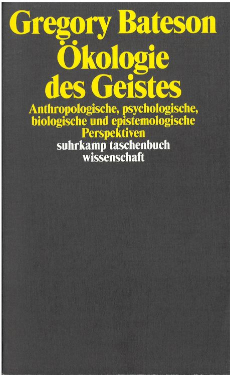 Ökologie des Geistes; Gregory Bateson | Kaufen auf Ricardo